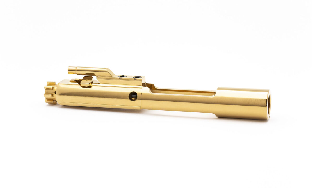 Mystic Gold Steel BCG – .223 / 5.56 / .300 AAC Blackout – Cryptic Coatings